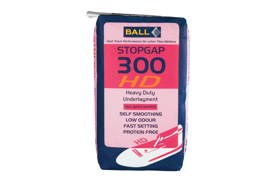 F BALL’s Stopgap 300 HD heavy-duty levelling compound is suitable for ...